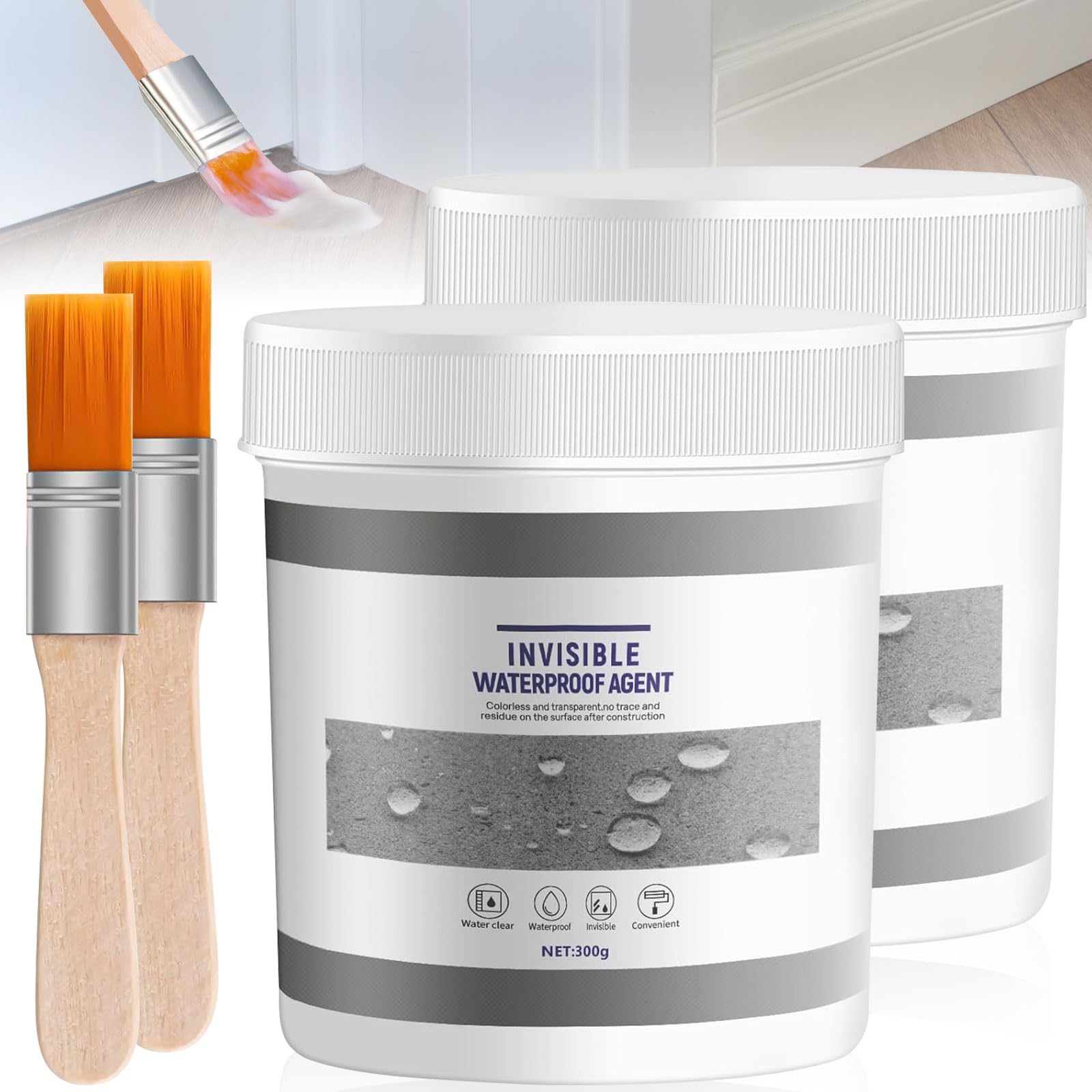 2pcs Invisible Waterproof Agent 300g, Transparent Waterproof Insulation ...