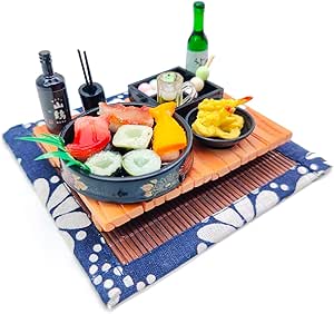 Amazon.com: Miniature Food Sushi Set Anime Figure Eating Rice Balls ...