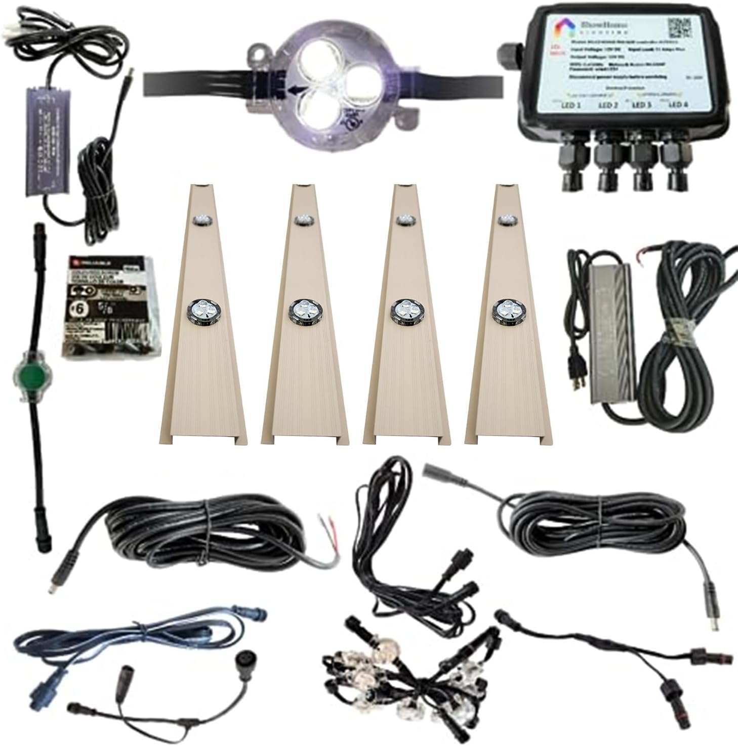Permanent Soffit Track Lighting Kit (Beige, 200.00 Feet) - Amazon.com