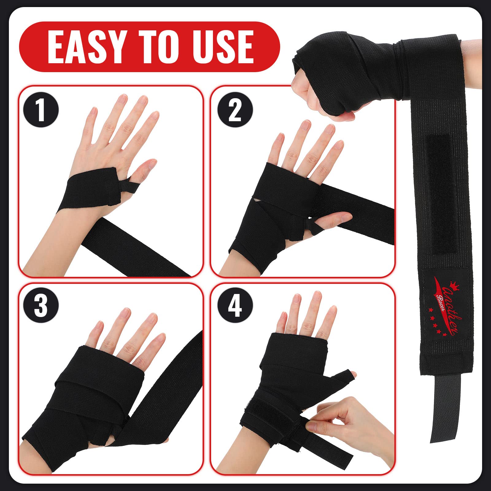 Boxing Hand Wraps 15 Pairs - 180 Inch Mexican Style Martial Arts Wraps ...