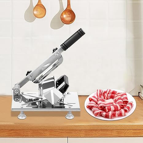 Amazon.com: KTZCTPCA Manual Frozen Meat Slicer, Stainless Steel Meat ...