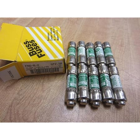 Bussmann FNQ-R-1-1/2 CC-Tron 1-1/2 Amp Fuse FNQR112 (Pack of 10 ...