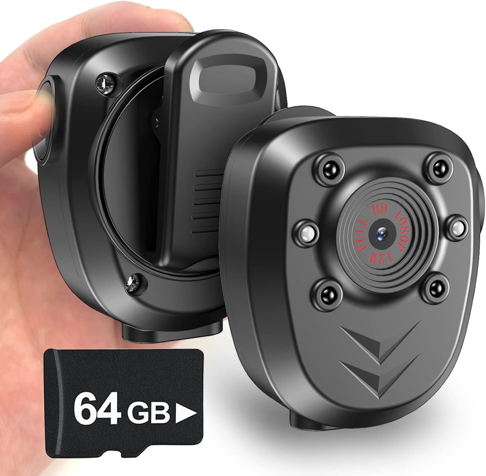 Amazon.com : 64GB Body Camera Police Civilians Patrol Portable Body ...