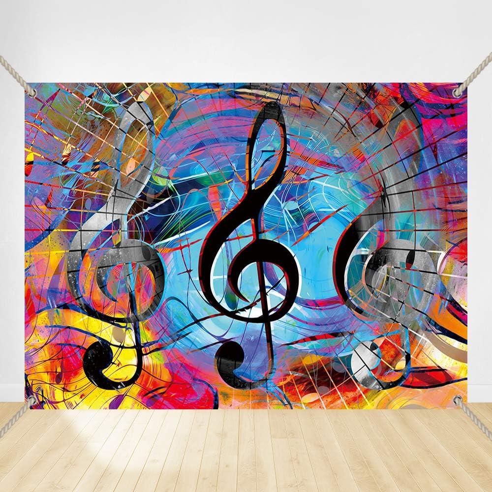 Amazon.com : Music Piano Keys Backdrop for Music Party Decorations ...