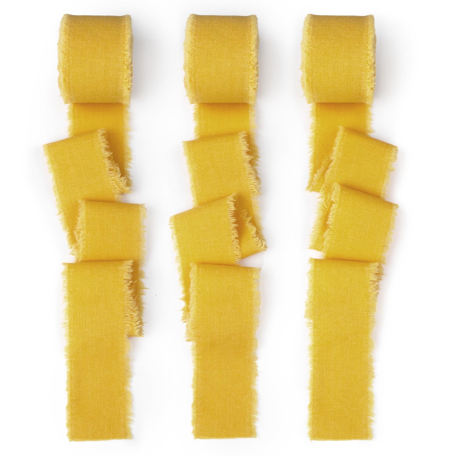 Amazon.com: Mlurcu Gold Cotton Linen Ribbon 1.5" x 21Yds Golden Yellow ...