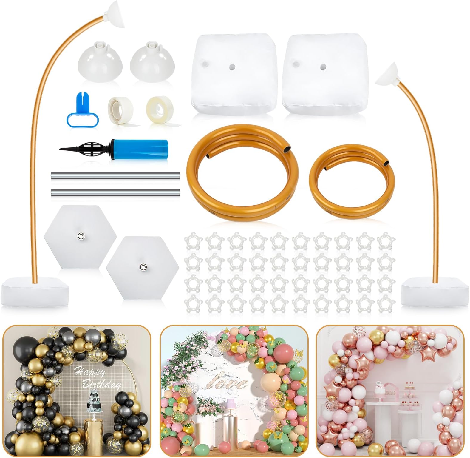 Amazon.com: Balloon Arch Kit, Adjustable Balloon Arch Stand: Balloon ...