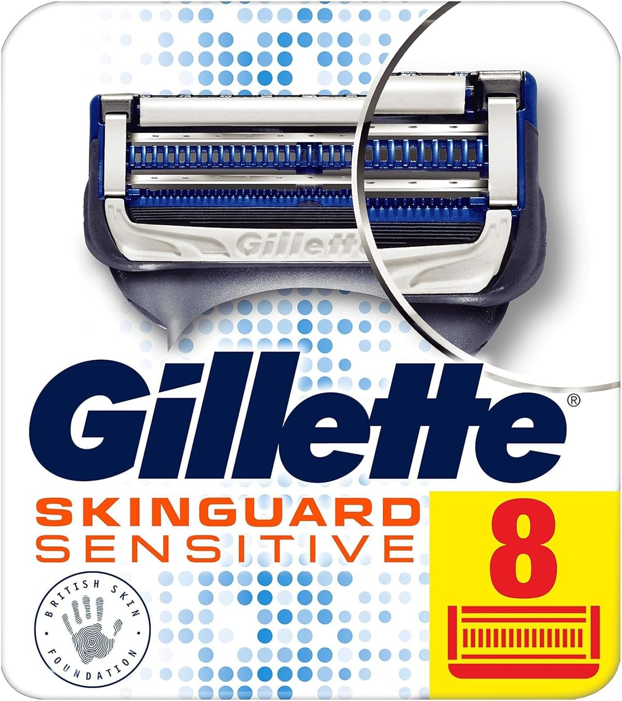 Amazon.com: Gillette Skinguard Sensitive Razor Blades For Men, Refills ...