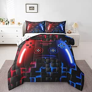 Amazon.com: Erosebridal Gaming Bedding Sets for Boys,Twin Size ...