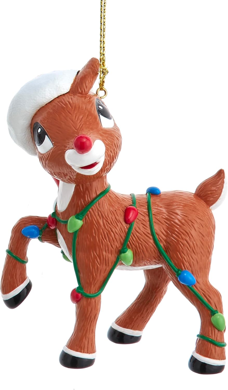 Amazon.com: Kurt Adler Rudolph The Red Nose Reindeer® Rudolph Ornament ...