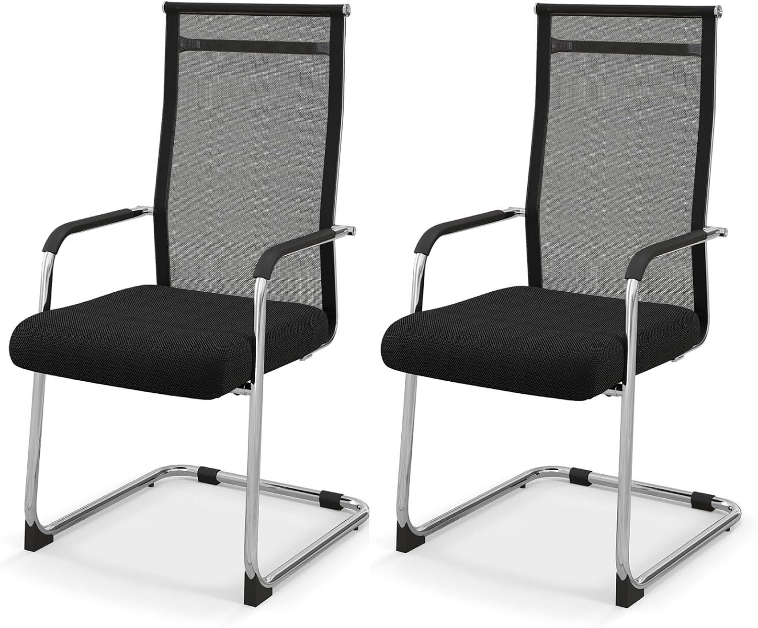 SFAREST Meeting Office Chairs Set of 2/4, Mesh Reception Desk Chairs ...