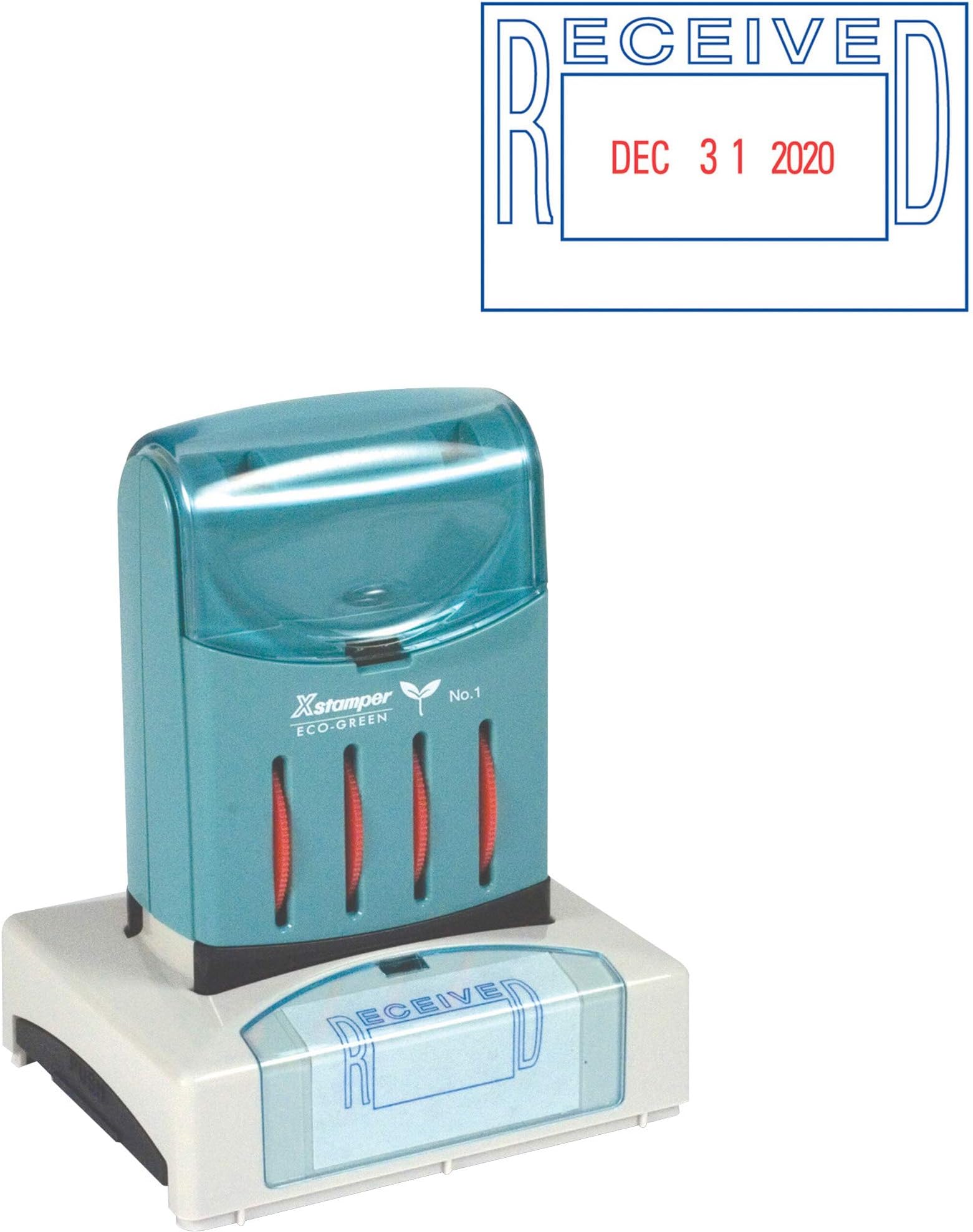 Amazon.com : N82 Xstamper Versadater - 2 Color Blue Text with Red Date ...