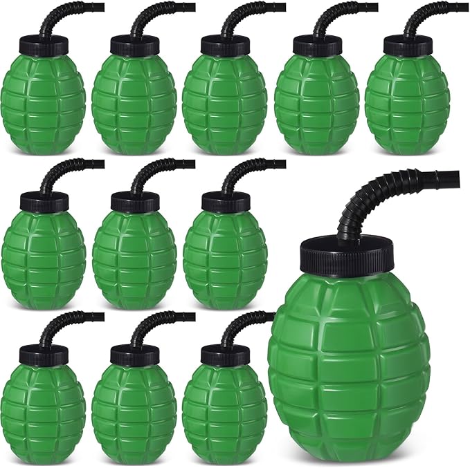 Amazon.com: Tanlade Army Birthday Party Camo Party Supplies Grenade ...