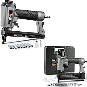 NEU Master Pneumatic Brad Nailer Bundle with Pneumatic Staple Gun, 2 in ...