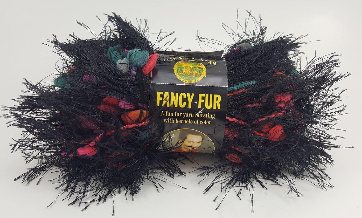 Amazon.com: Lion Brand Fancy Fur Yarn-Strawberry Fields