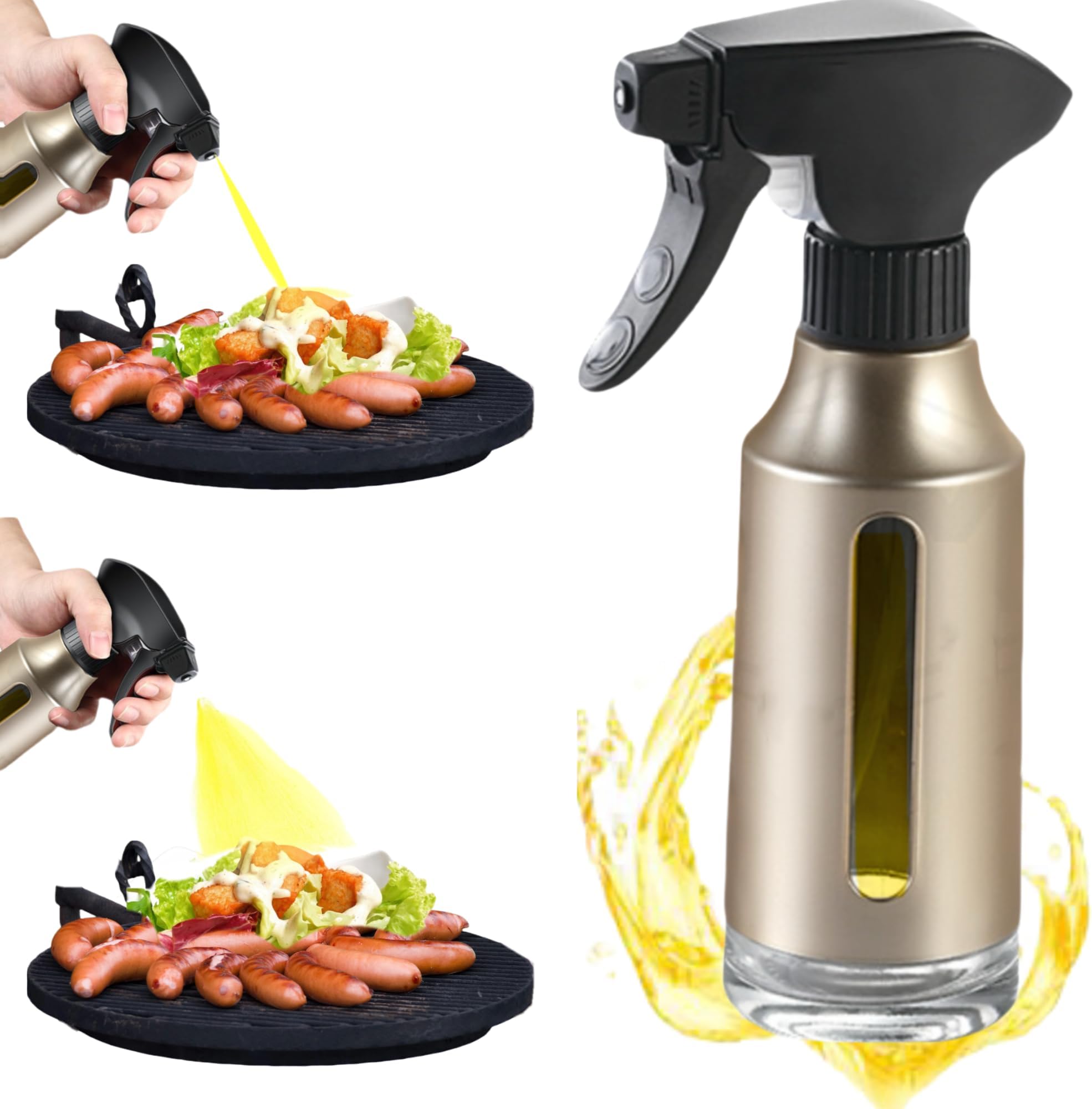Amazon.com: Oil Sprayer for Cooking, Olive Oil Sprayer, 180ml Oil Spray ...