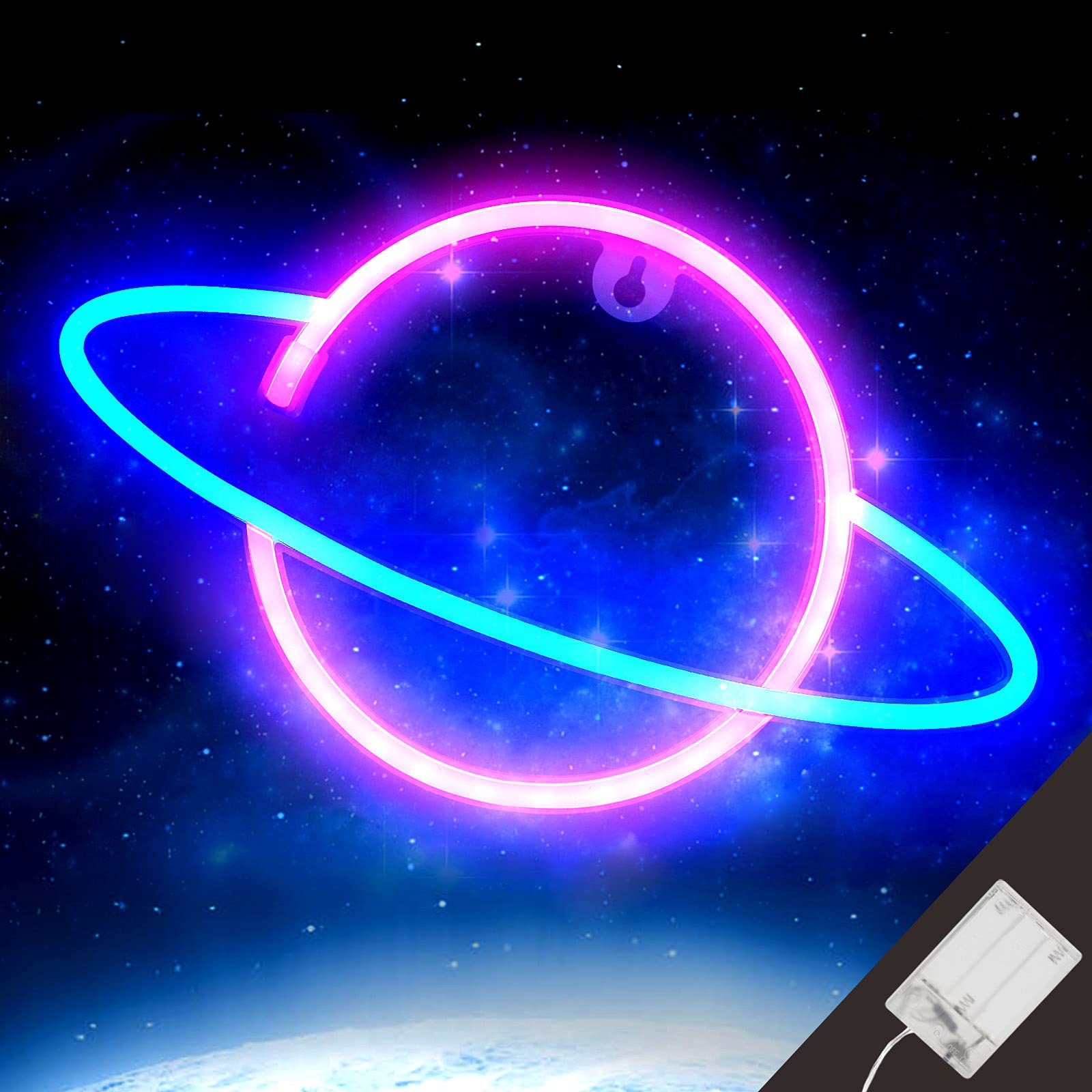Venforze Planet Neon Sign Usb Powered Planet Light Led Neon ...