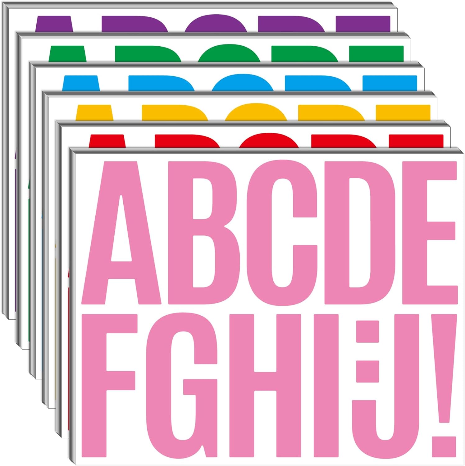 Amazon.com: Bemeol 36 Sheets Letter Stickers 3 Inch Vinyl Letters ...