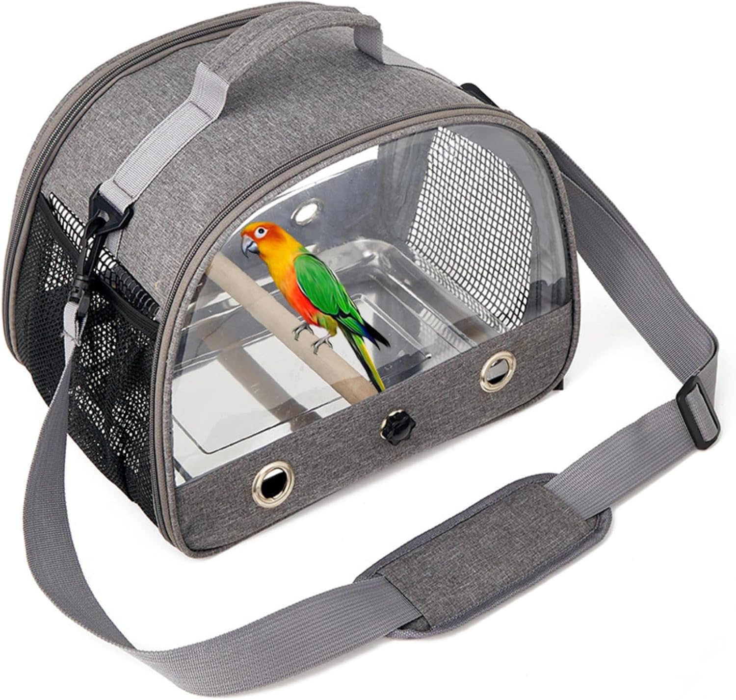 Amazon | CHIPEL鳥 キャリーバッグ ペット用おしゃれ 止まり木付き 通気 透明 広い空間 インコ 移動 通院 お散歩ケージ 文鳥 ...