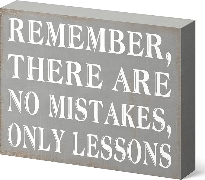 Amazon.com: Barnyard Designs Wooden Box Sign Motivational Desk Decor ...