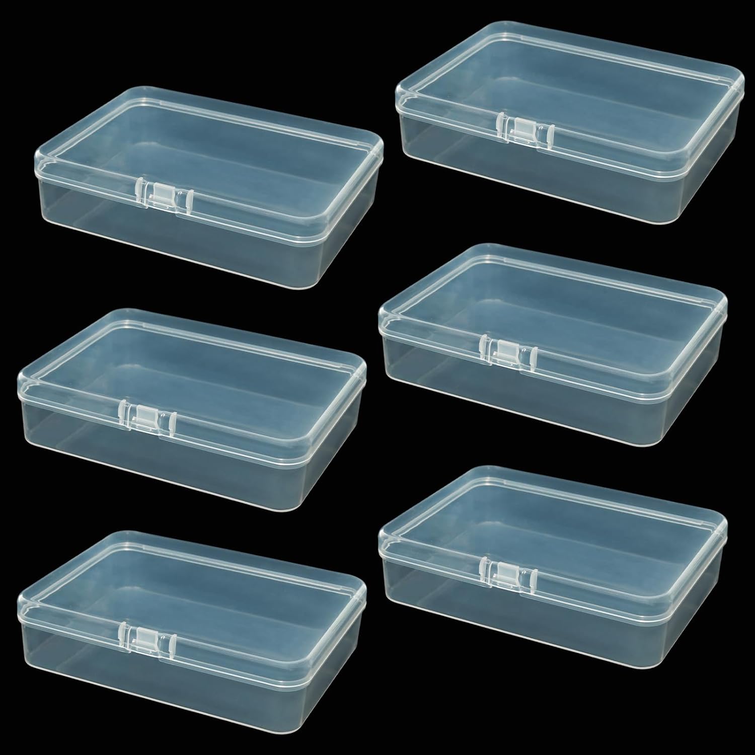 Amazon.com - YUYUDEHM 6 Pcs Mini Rectangle Box with Lid, Plastic ...