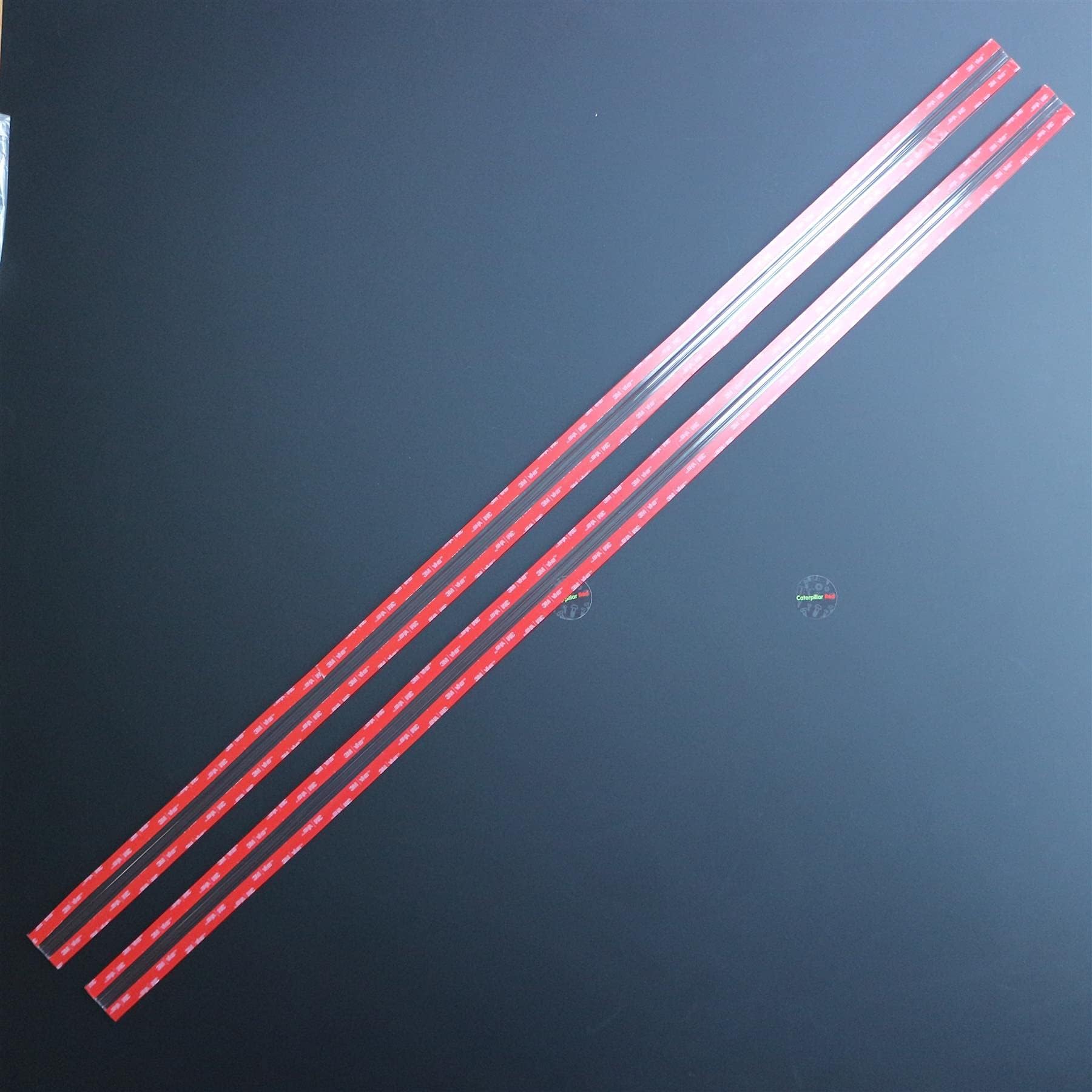 4x 300mm Flexible Hinges - No glue required, Self Adhesive. Low profile ...