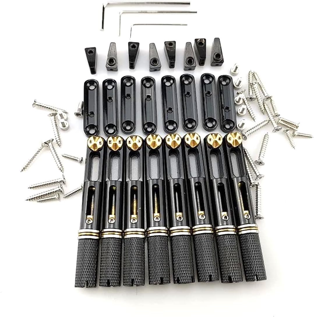 Amazon.com: Electric Guitar Bridge Single Headless Guitar Bridge Fanned ...