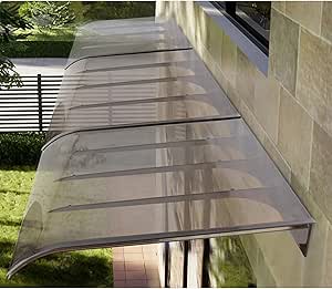 RAINCL Door Canopy Outdoor, UV Rain Snow Protection Metal Window Awning ...