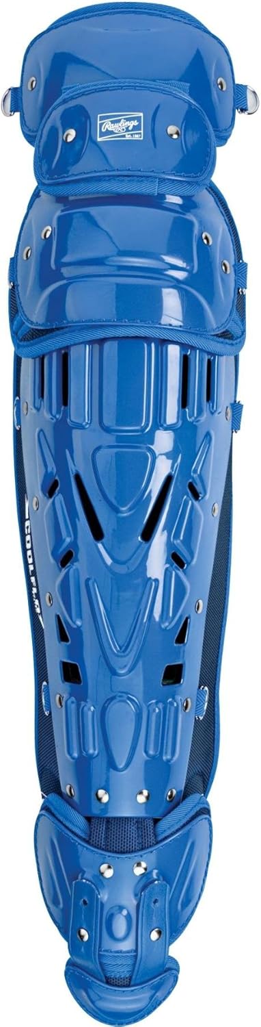 Amazon.com : Rawlings Coolflo Pro Series Catchers Leg Guard ( Royal ...