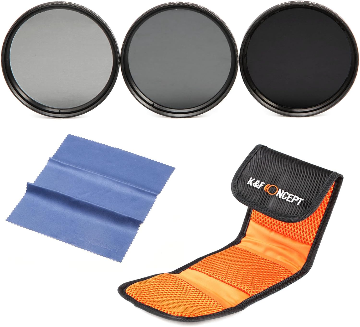 K&F Concept® 3pcs 40.5mm Neutral Density Filter Set ND2 ND4 ND8 ND ...