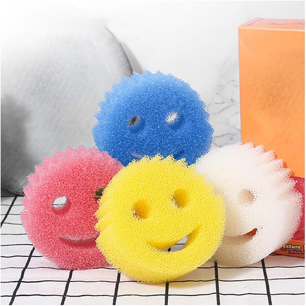 Kitchen Dishwashing Sponge 2023 Funny Scratch Dish Sponge Remove Stain ...