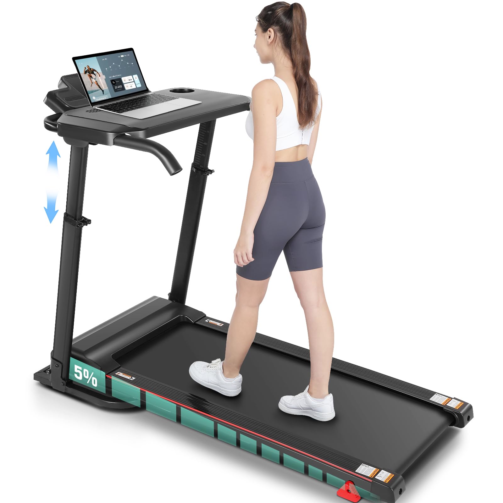 Amazon.com : Treadmill with Desk Workstation, Adjustable Height ...