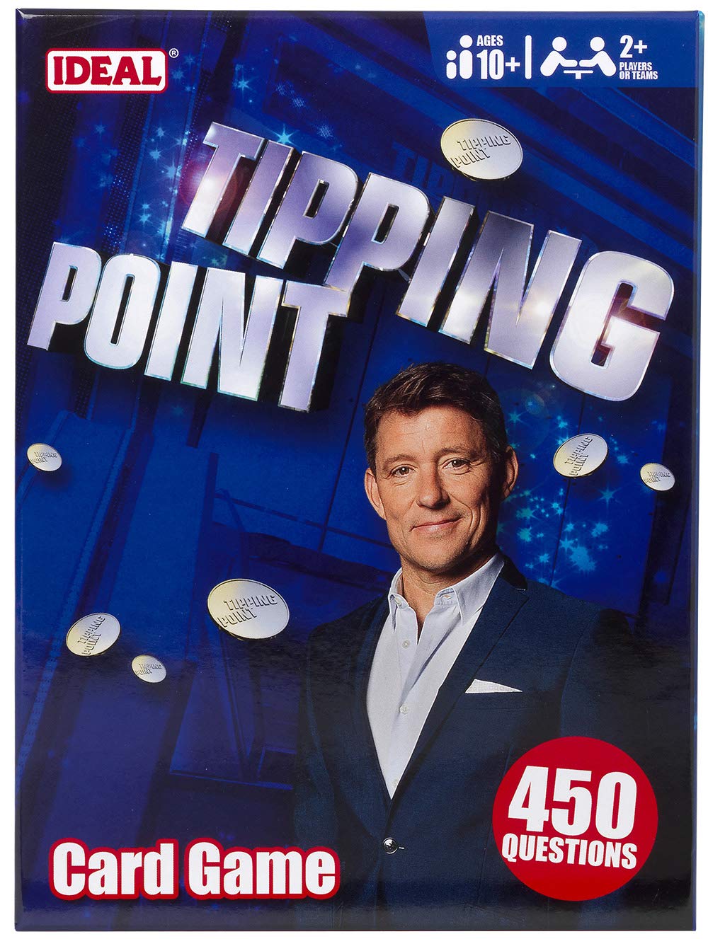 IDEAL | Tipping Point Card Game: includes 450 Questions | Family TV ...