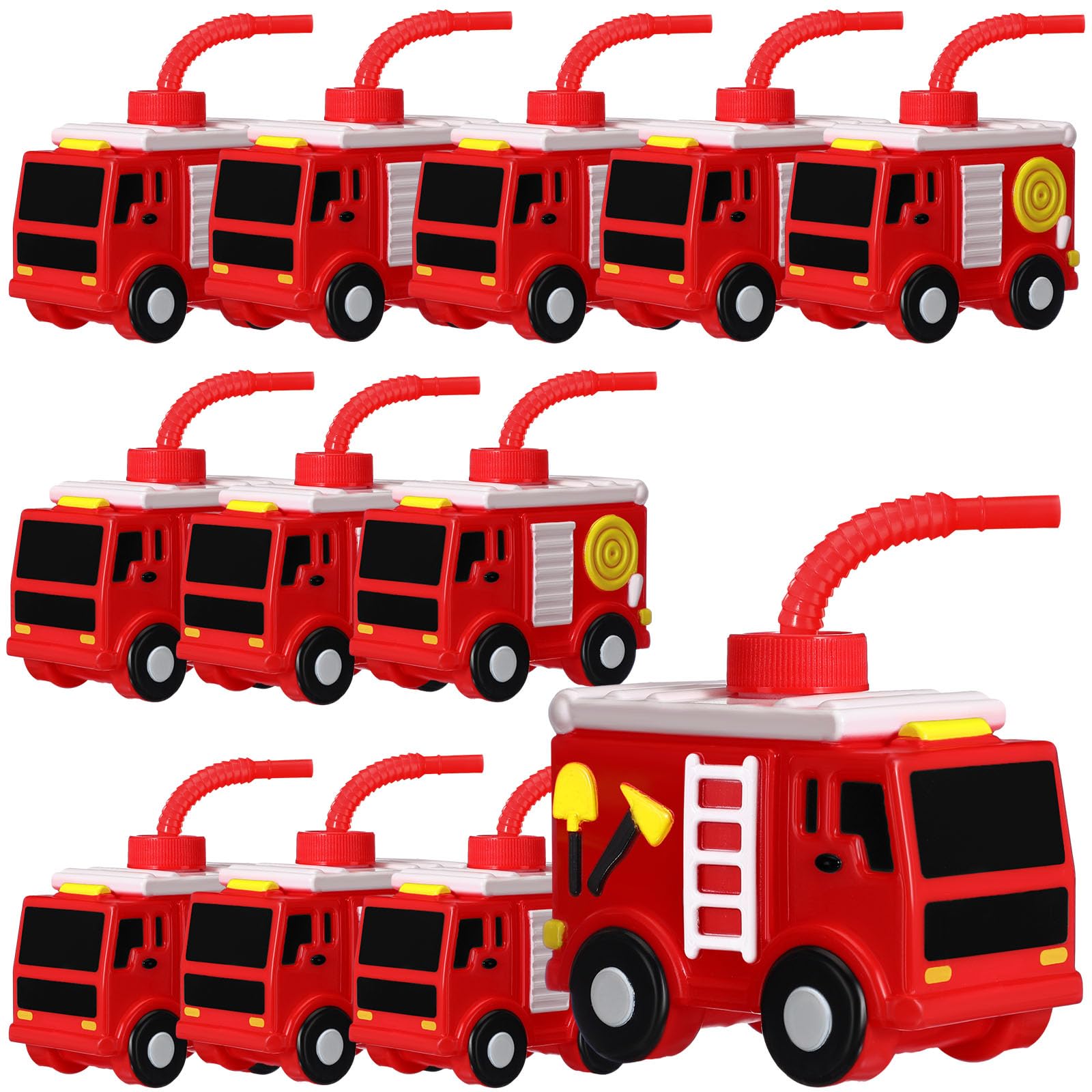 Snapklik.com : 12 Sets Firefighter Party Favor Gift Supplies Fire Truck ...
