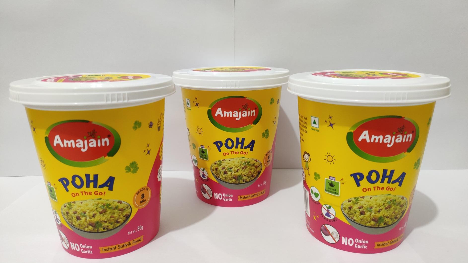 Amajain Instant Sattvik Healthy Poha, Ready-to-Eat, No Added ...