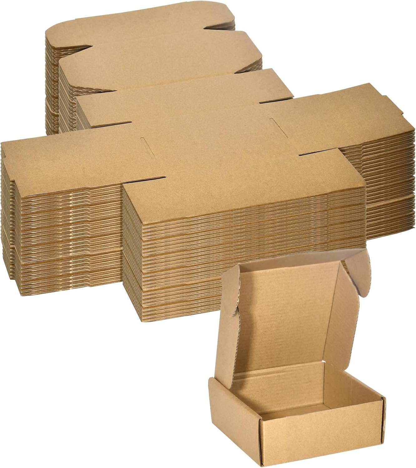 Amazon.com: RERBIO 6x4x2.7 Inches shipping boxes,Kraft Paper Airplane ...