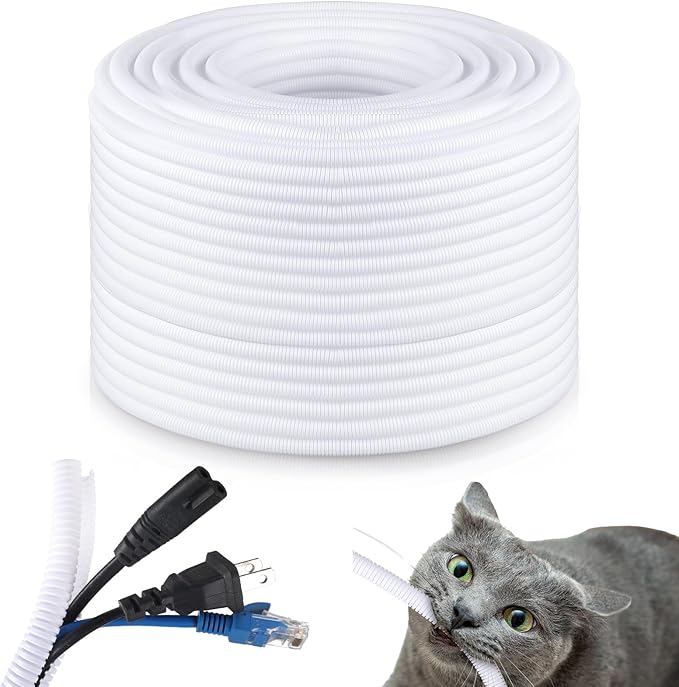 Amazon.com: Kanayu Split Wire Loom Tubing Flame Retardant Wire Covering ...