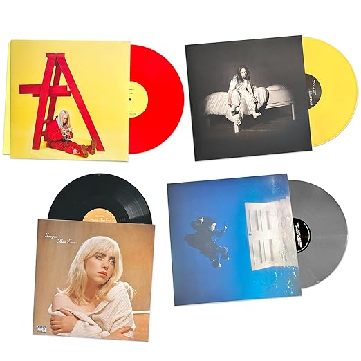 Amazon.com: Billie Eilish Complete Vinyl Color Discography Collection ...