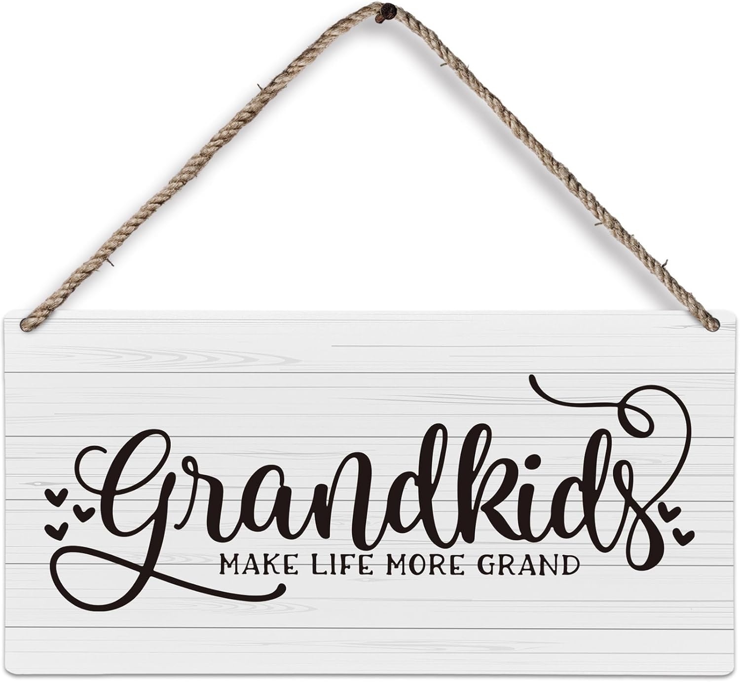 Amazon.com: huester Grandparents Wood Plaque Sign, Grandkids Wall Decor ...