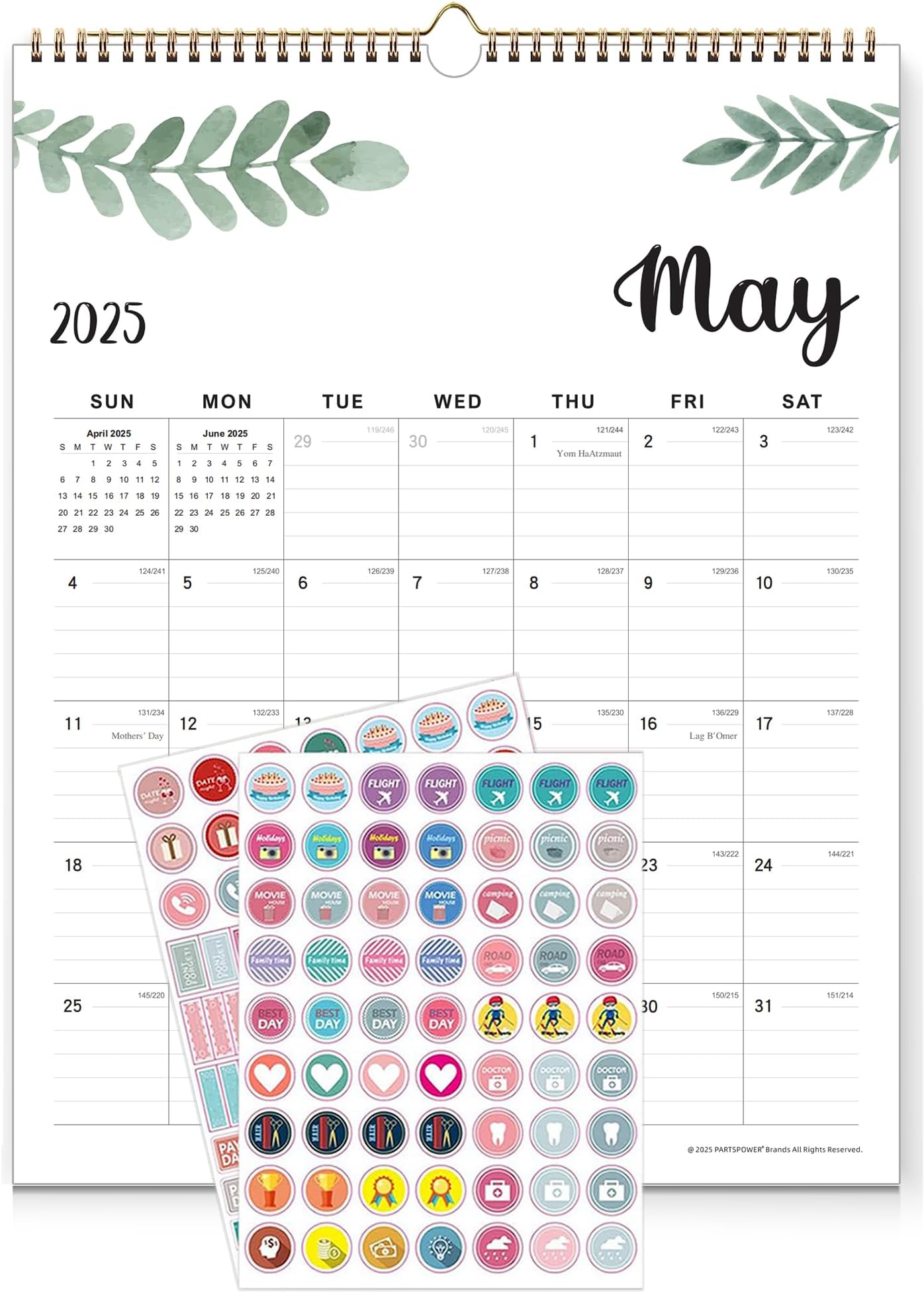 2025 Calendar Beautiful 2025-2026 - Runs From January 2025 Until July ...
