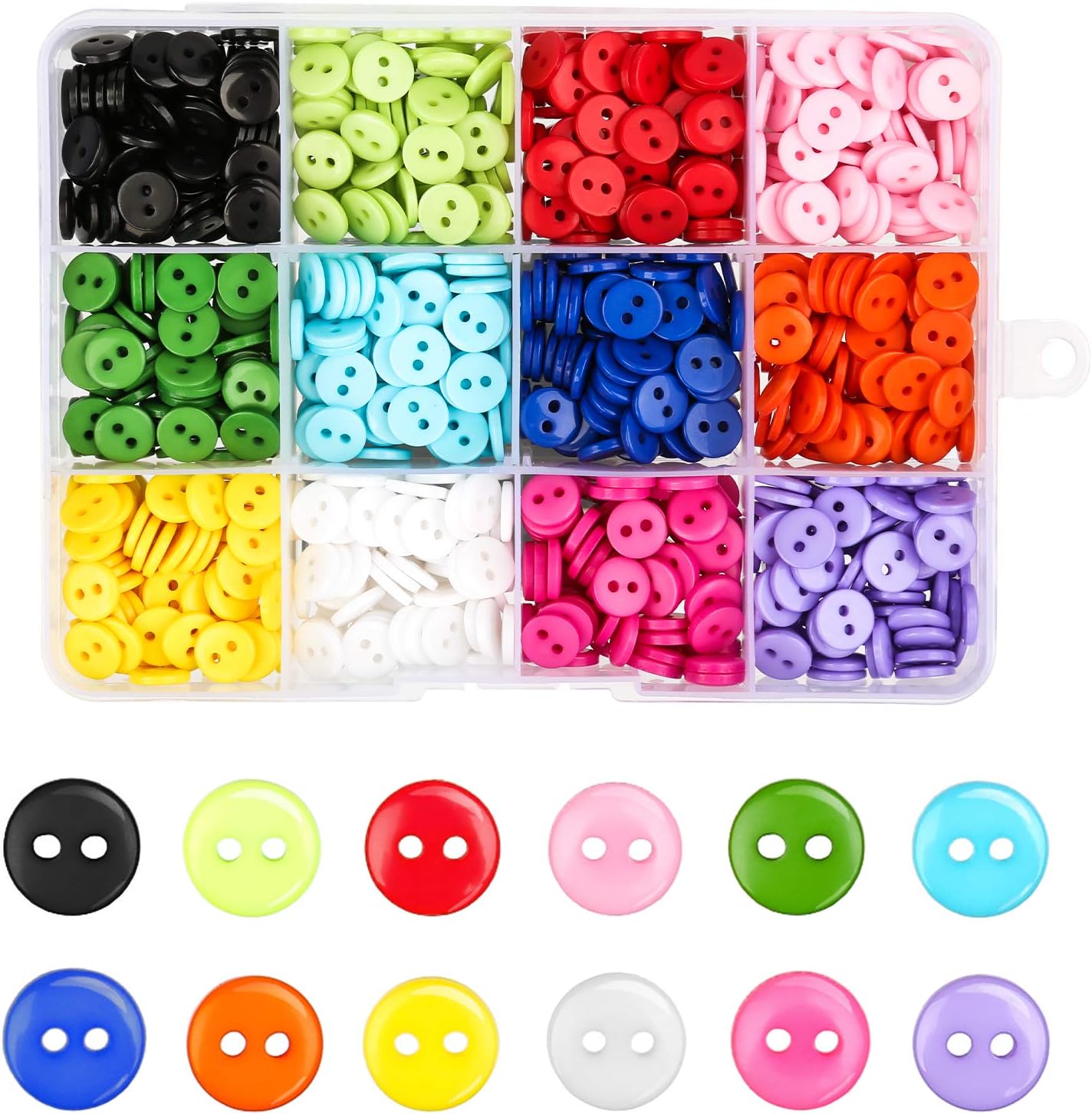 Tiny Pastel Round 6mm - Novelty Craft Buttons & Embellishments by Dress ...