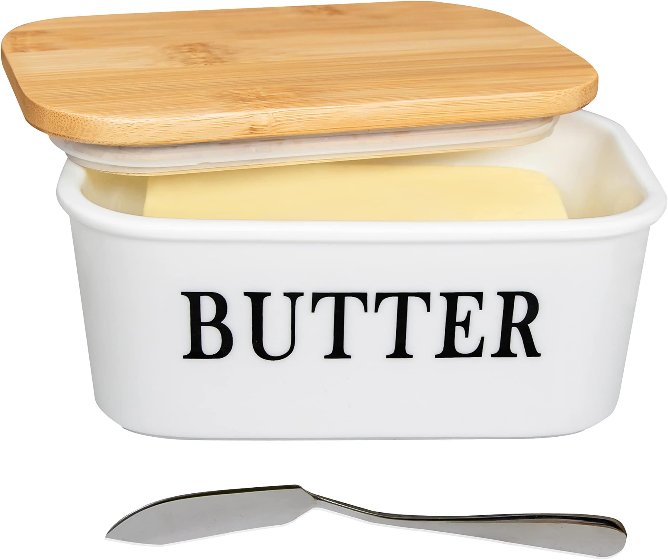 Amazon.de: Bloomingville Butterdose Emma Retro Butterbox mit Deckel für ...