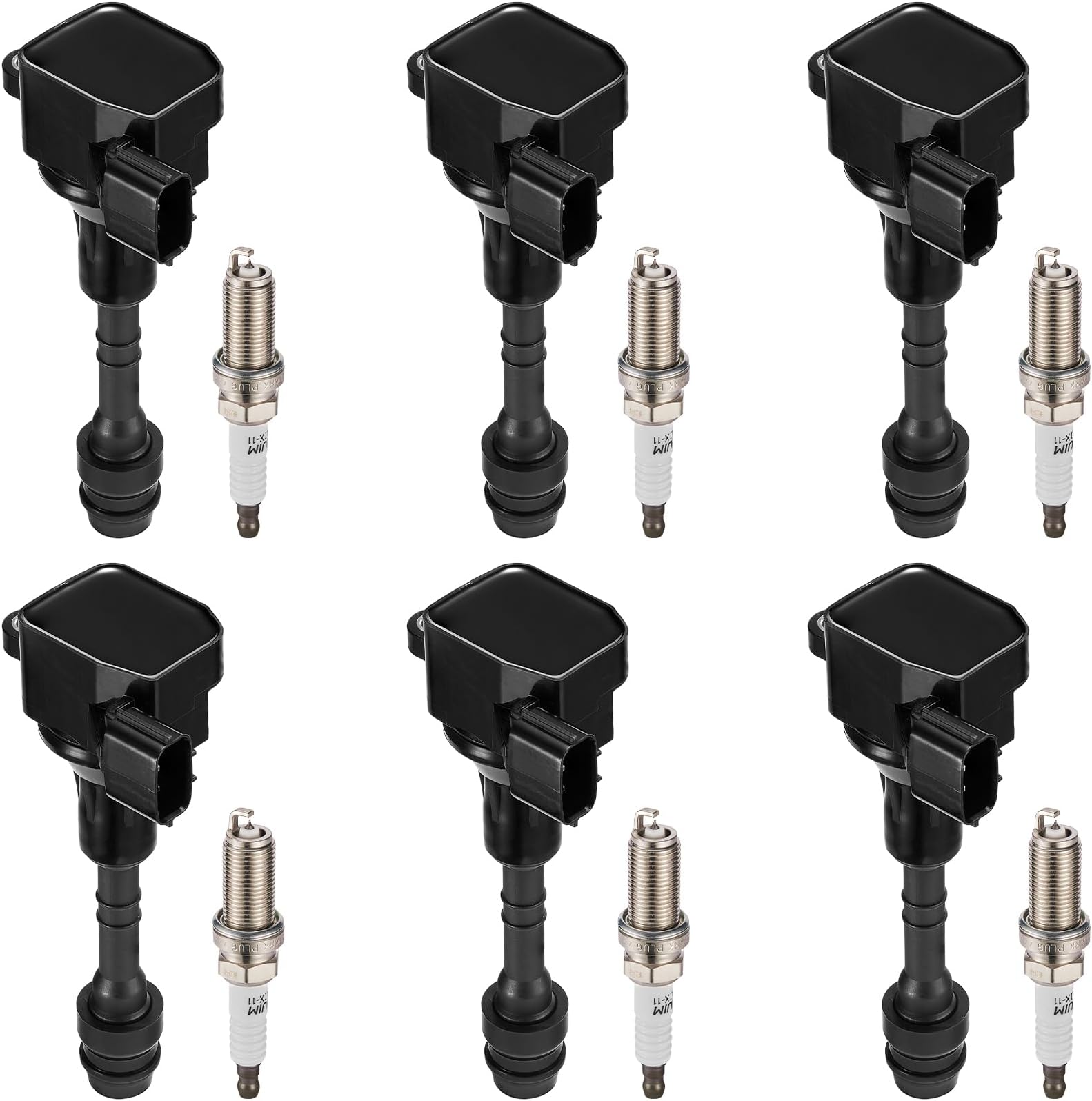Amazon.com: MOAUTO Set of 6 Ignition Coils Pack UF349 22448-8J115 & 6 ...