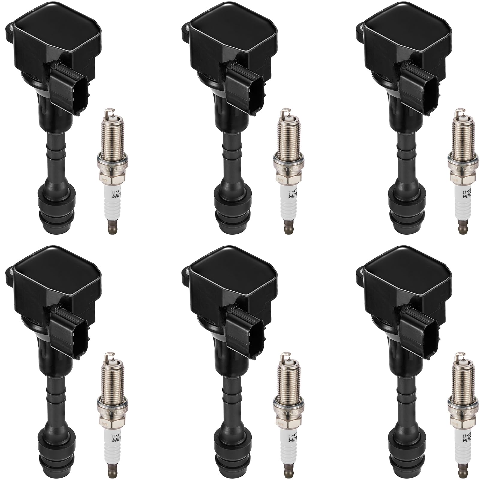 Amazon.com: BDFHYK Ignition Coils UF349 and Iridium Spark Plug 6376 ...