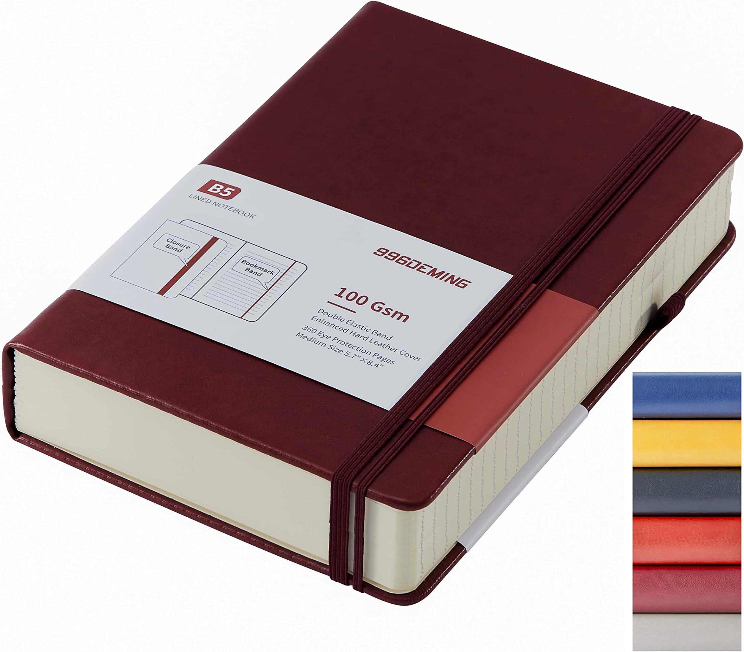 996DEMING - Cuaderno grande con forro para el trabajo, 360 páginas para ...