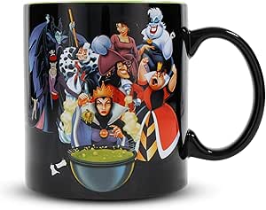 Amazon.com | Disney Villains Group Ceramic Mug | Large Coffee Cup For ...