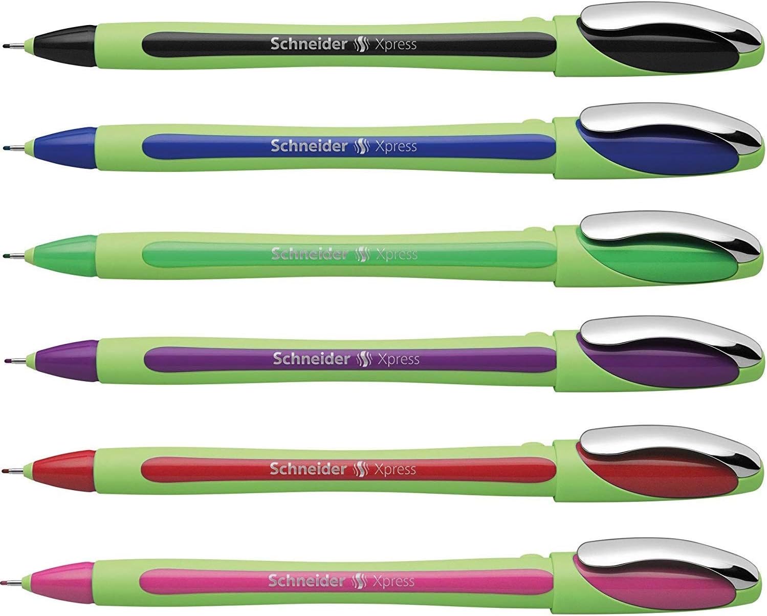 Amazon.com : Xpress Fineliner Pens By Schneider, 0.8mm Fiber Tip ...
