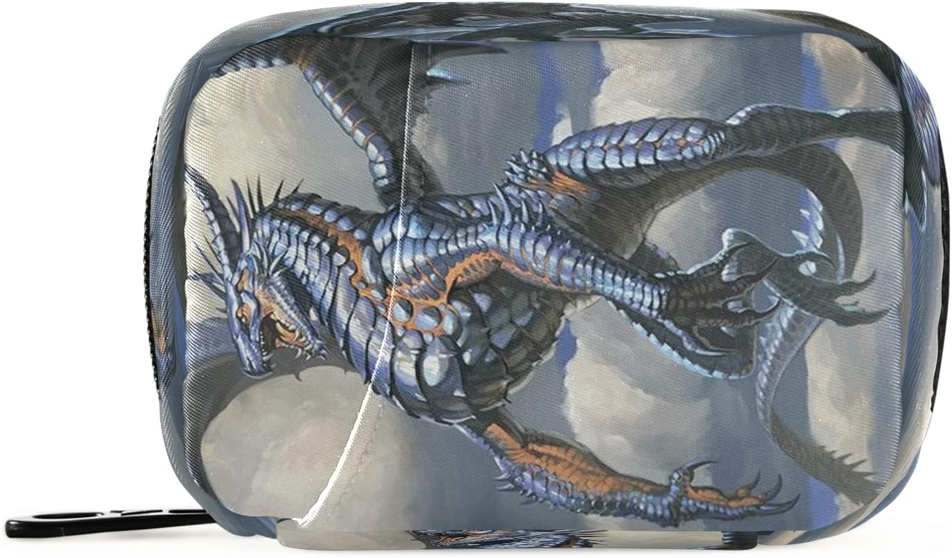 Amazon.com: Dragon Pill Box 7 Day Pill Case Travel Pill Organizer Bag ...