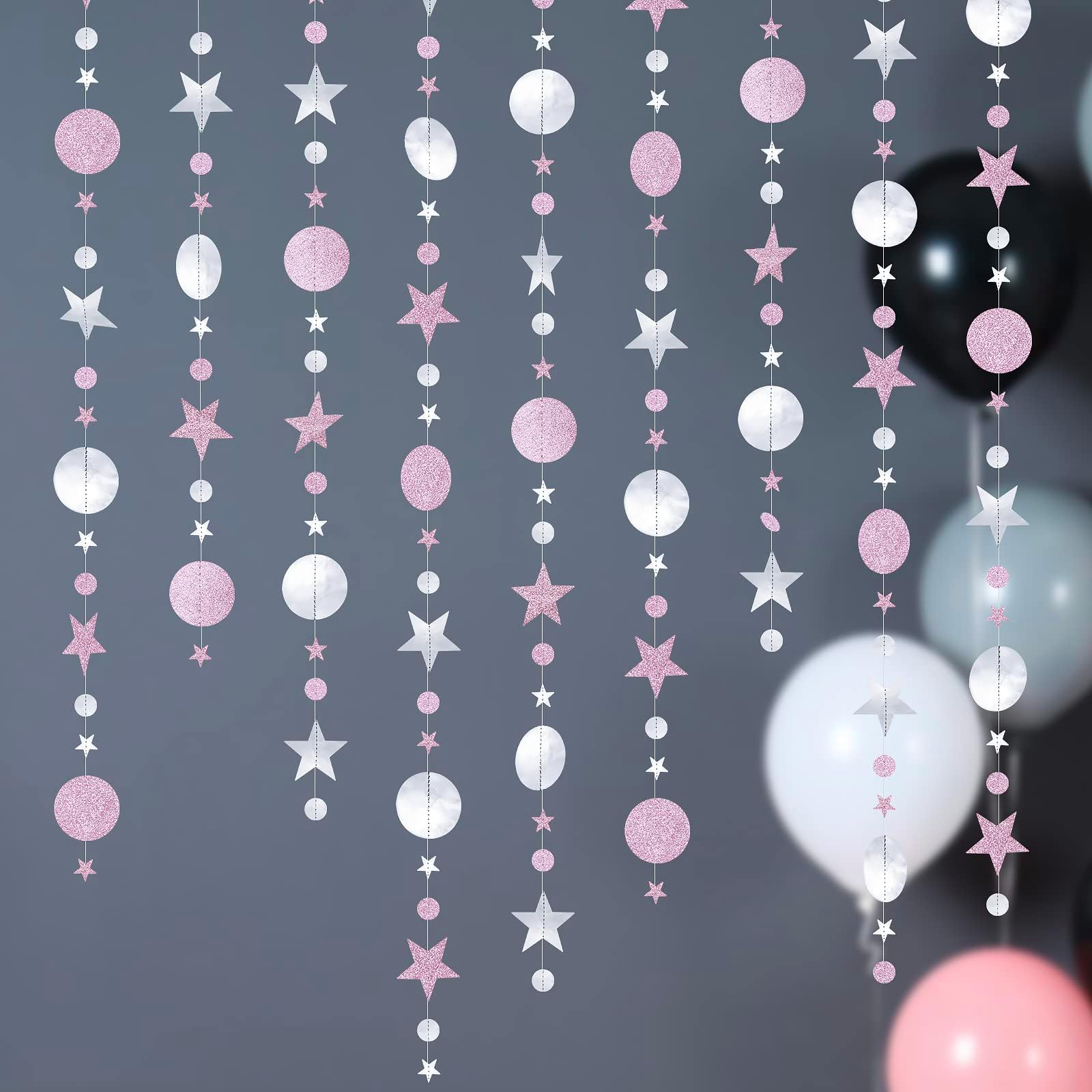 Amazon.com: 52FT Iridescent Mermaid Streamer-The Sea Party Garland ...