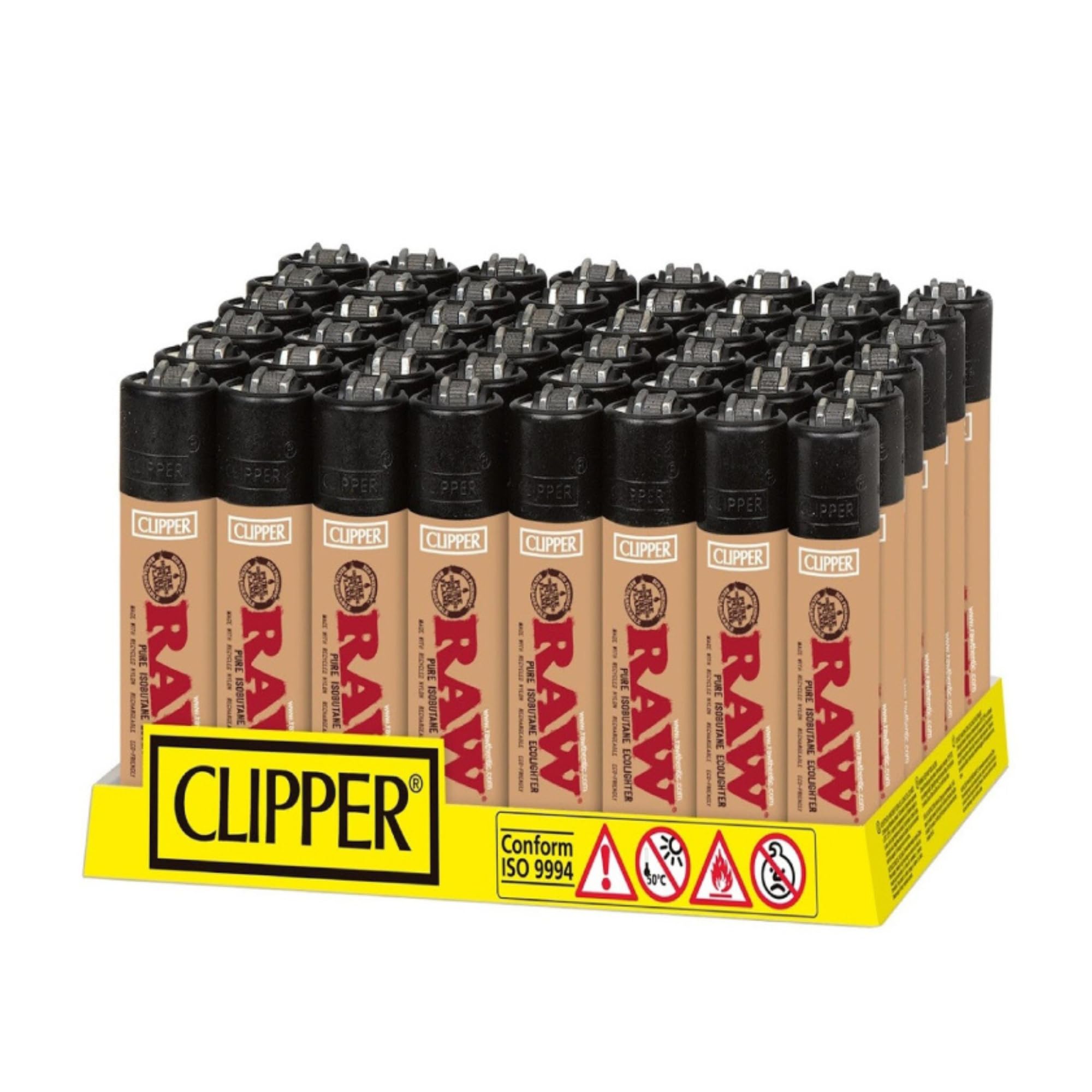 1X 2X 4X Original Raw Clipper Lighter Reusable With Replaceable Flint ...