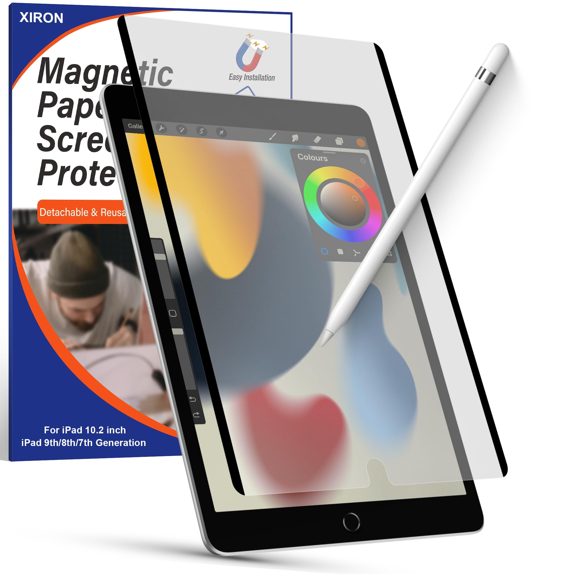 Amazon.com: Magnetic Paper Screen Protector for iPad 9th/8th/7th ...